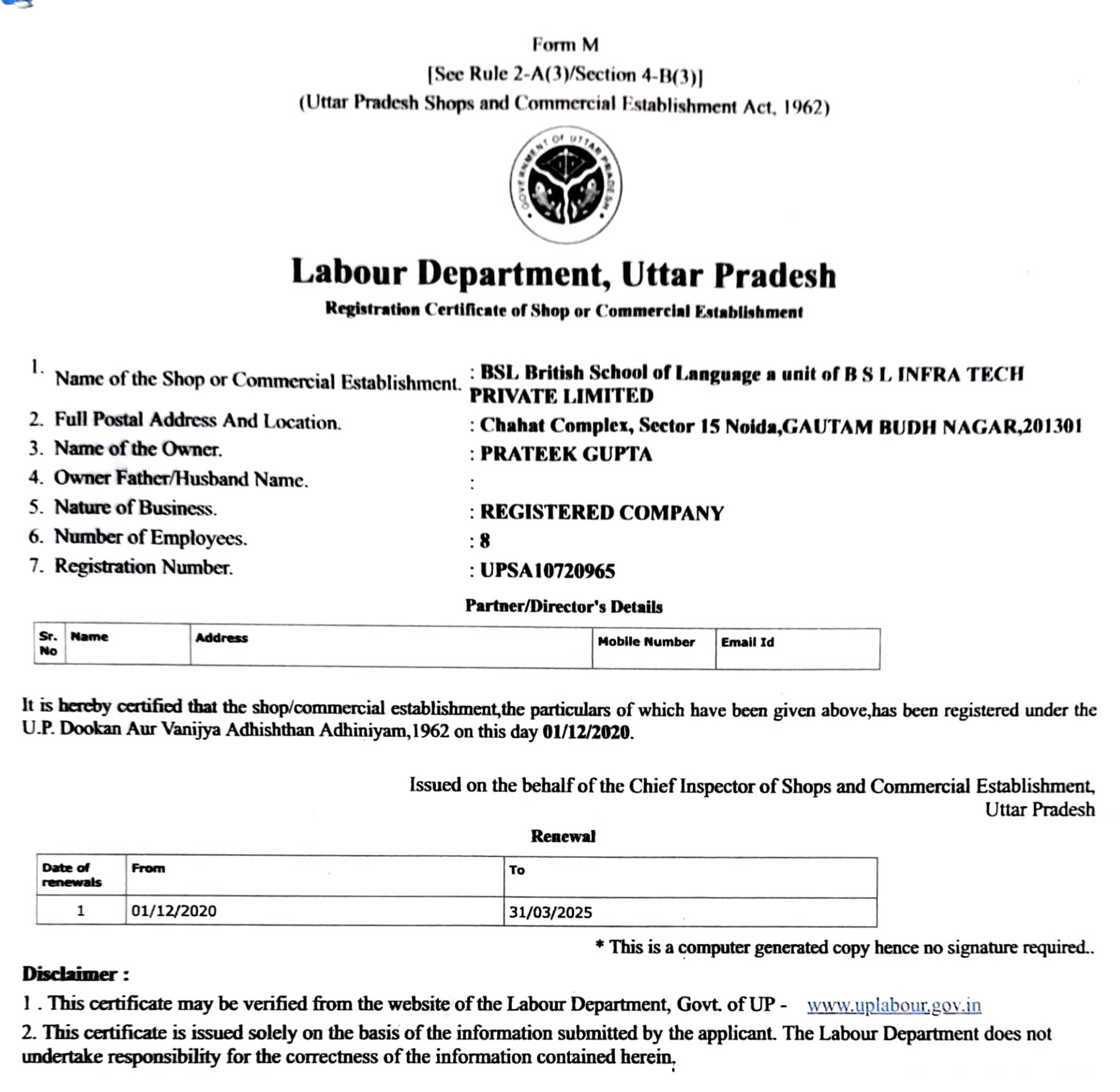 BSL British School of Language India